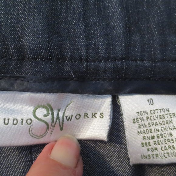 Studio Works | Pants & Jumpsuits | Studio Works Dark Denim Pants | Poshmark
